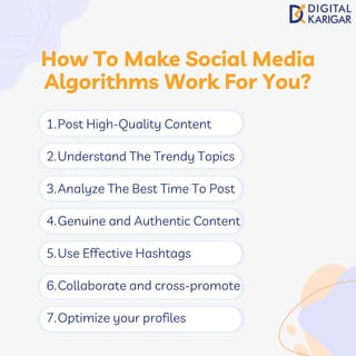 Social Media Algorithms/Digital Karigar | PDF