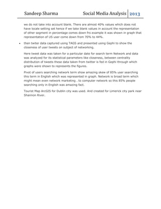 Social media analysis project | PDF