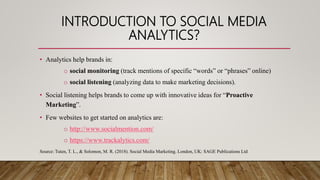 Social Media Analytics 101 | PPTX