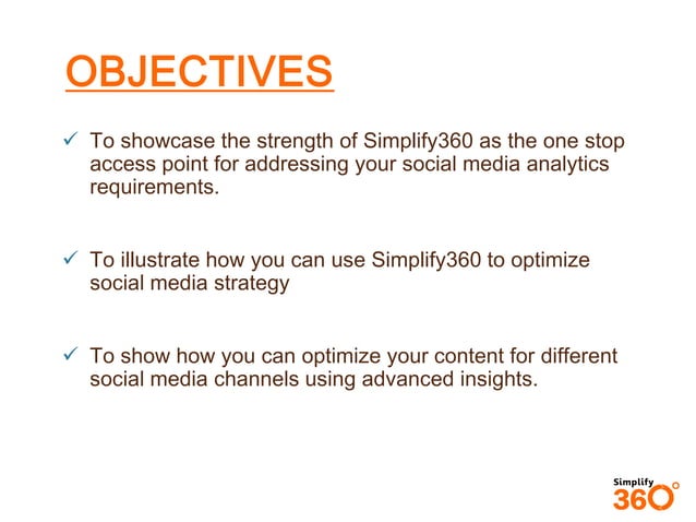 Social media analytics and measurement tool - Simplify360 | PPT