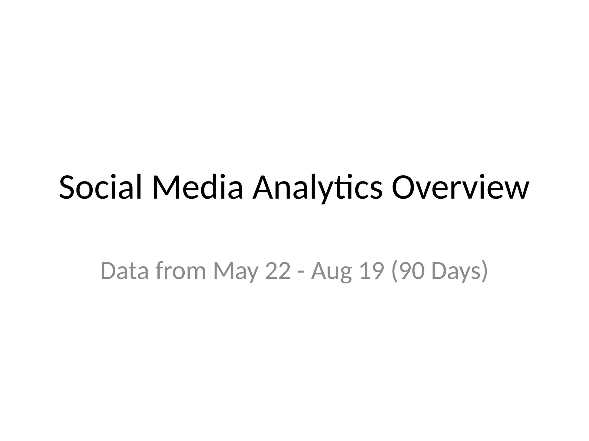 Social Media Analytics Presentation Pptx