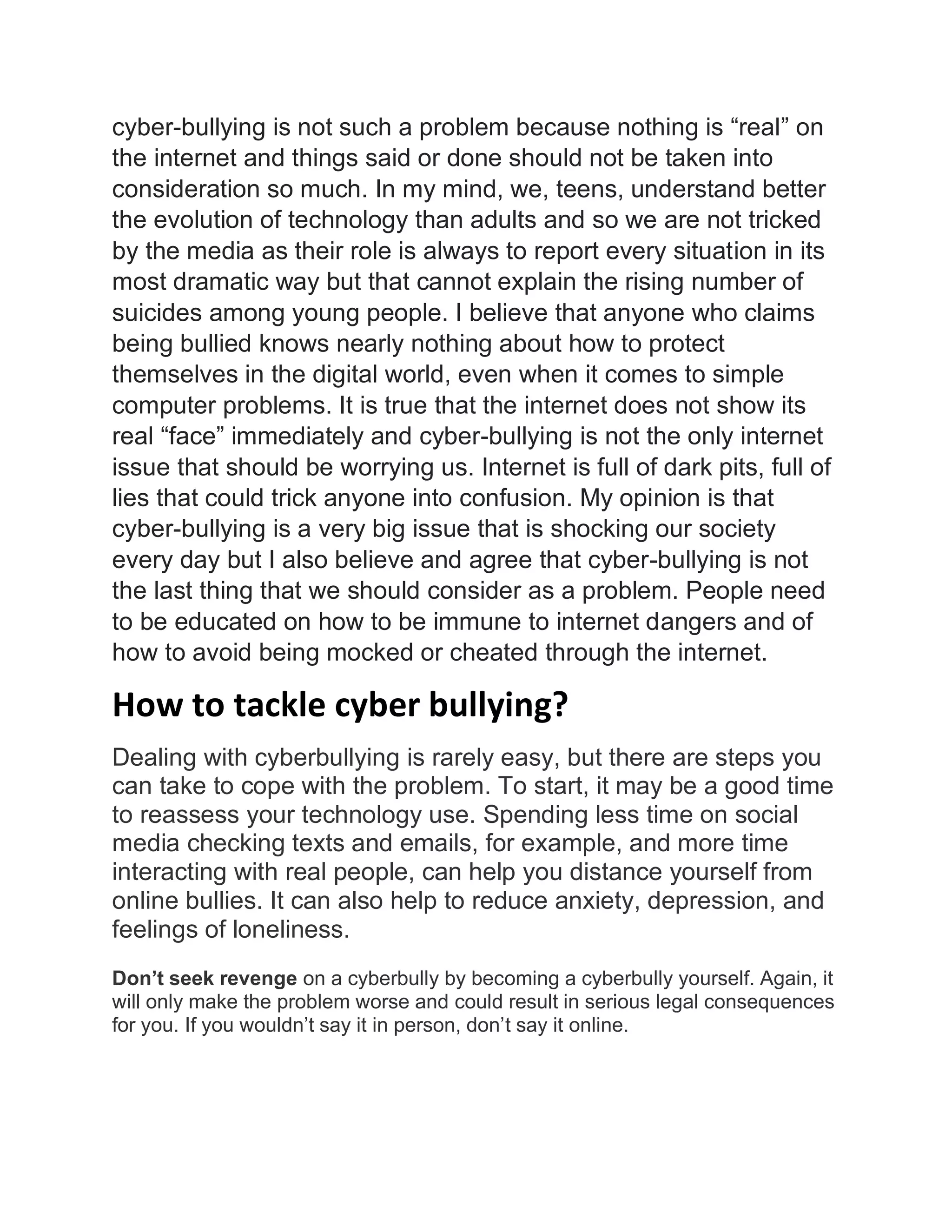 Social media and cyberbullying | PDF
