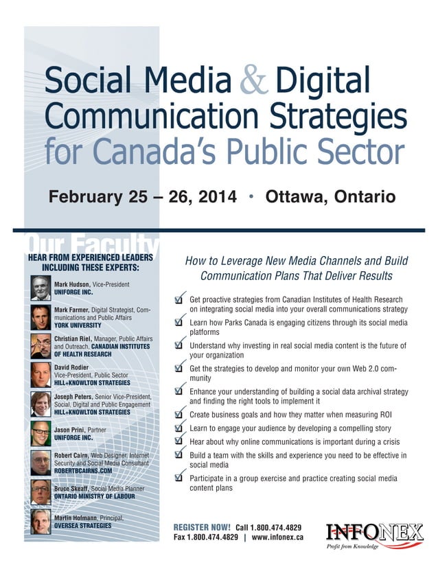 Social media and digital communication strategies for canada's public ...