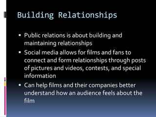 Social media and films | PPTX