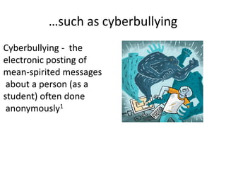 Social media and inappropriate behaviour | PPTX