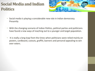 Research on Social media and its importance in political campaign ppt ...