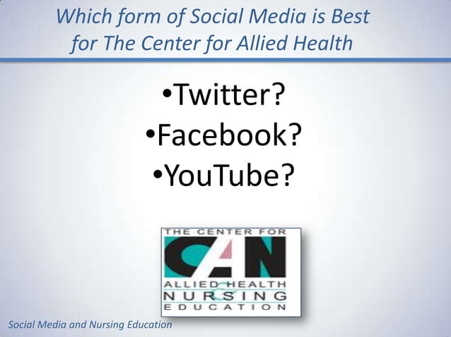 Social Media And Nursing | PPTX | Social Networking | Internet
