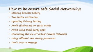 Social media and Security: How to Ensure Safe Social Networking | PPT