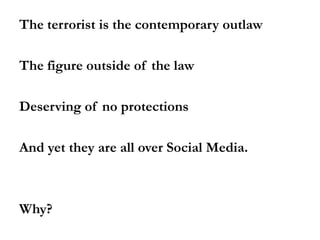 Social media and terrorism | PPTX