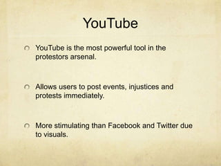 Social media and the Arab Spring | PPTX