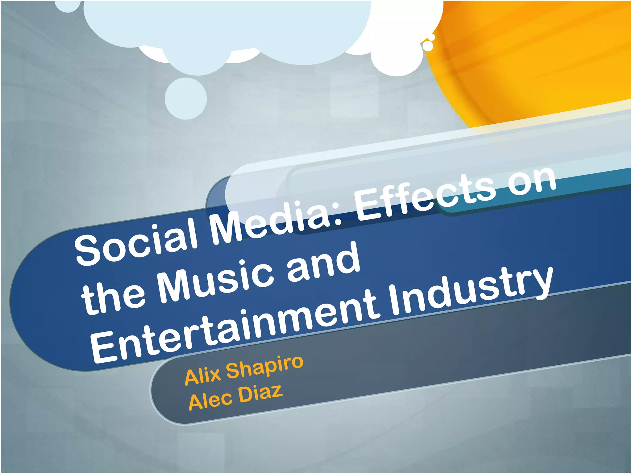 Social media and the entertainment industry | PPT