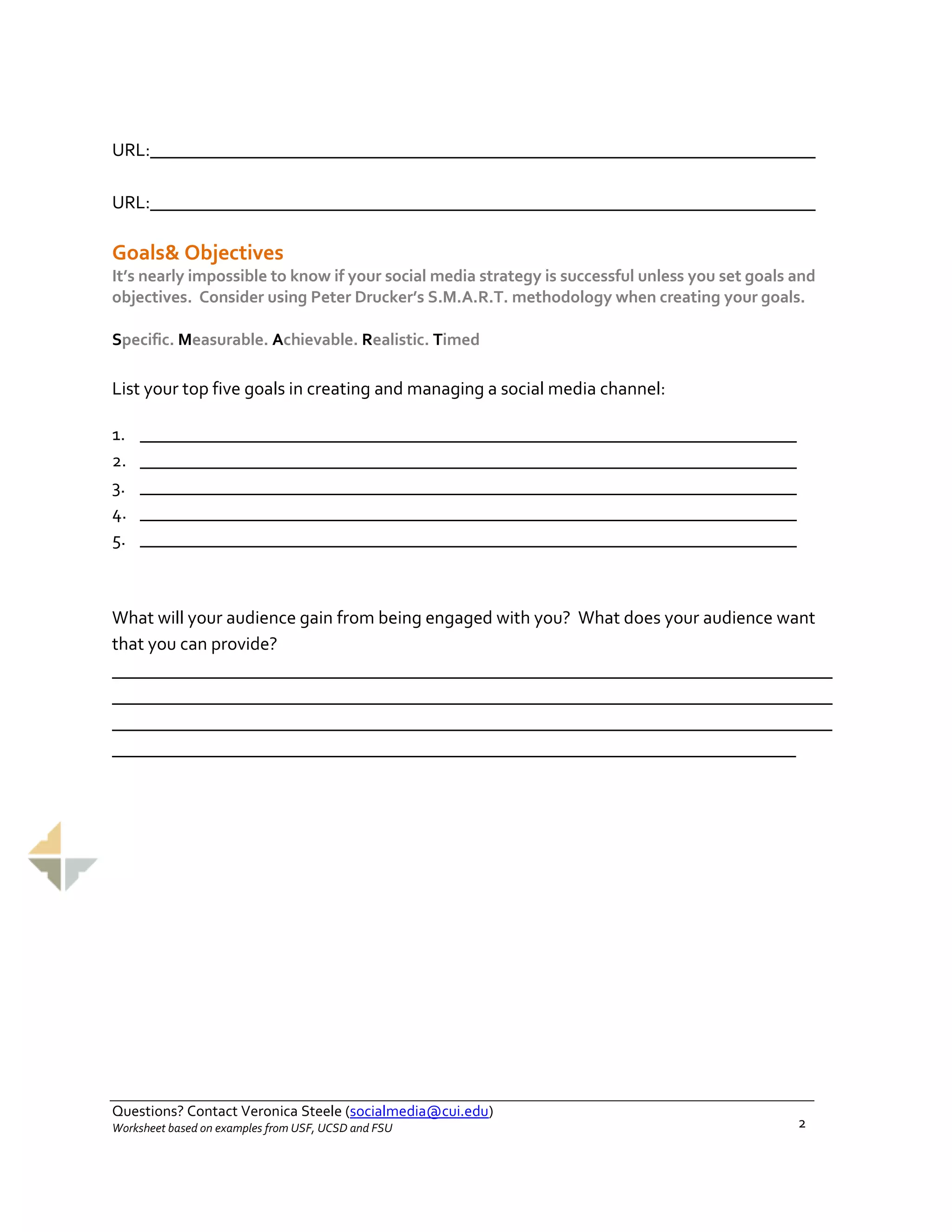 Social Media Assessment Worksheet | DOCX