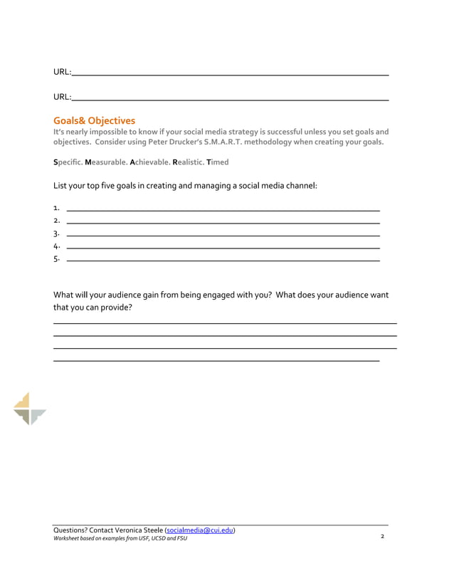 Social Media Assessment Worksheet | DOCX