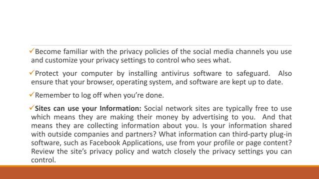 Social Media Awareness | PPTX | Social Networking | Internet