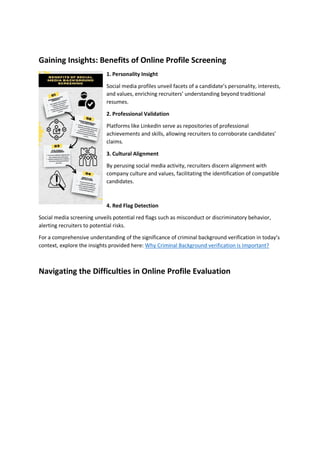 What is Social Media Background Screening | PDF