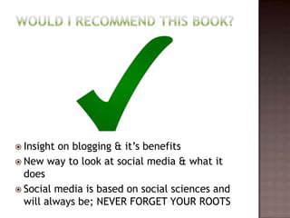 Social Media Book Review | PPTX