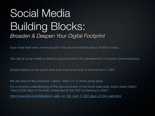 Social Media Building Blocks | KEY
