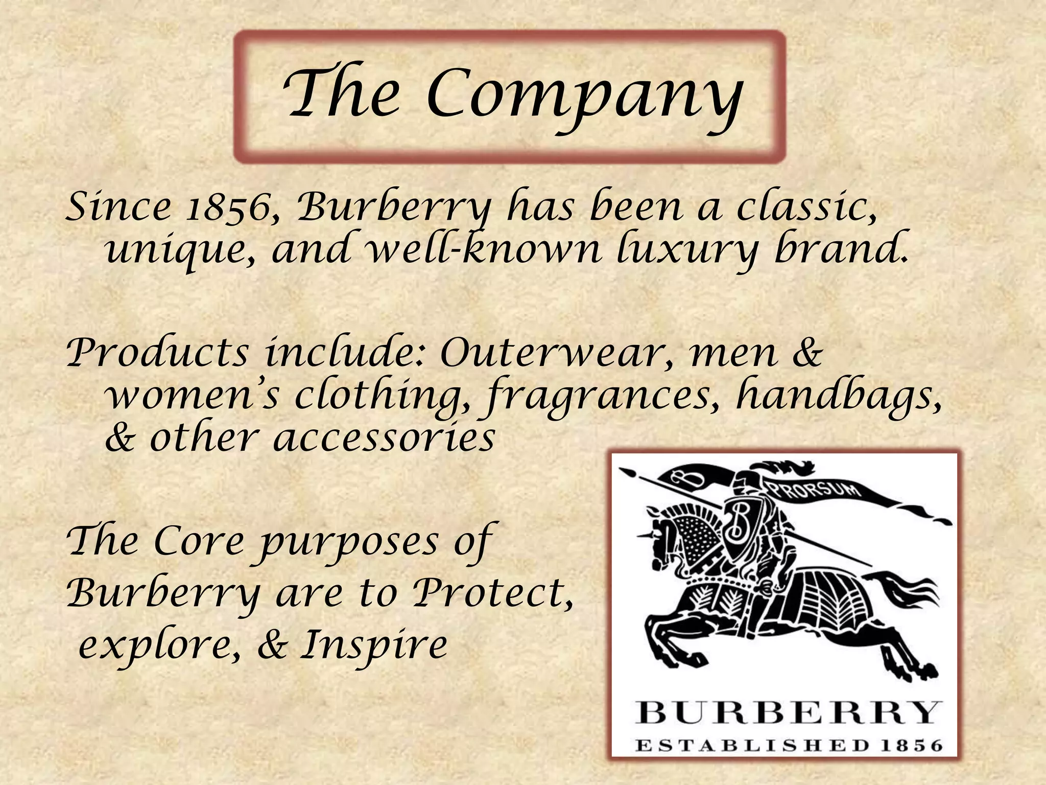 Social media burberry presentation | PPTX