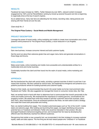 Manire Social Media Case Studies | PDF