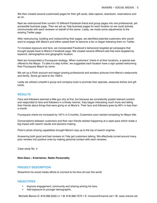 Manire Social Media Case Studies | PDF