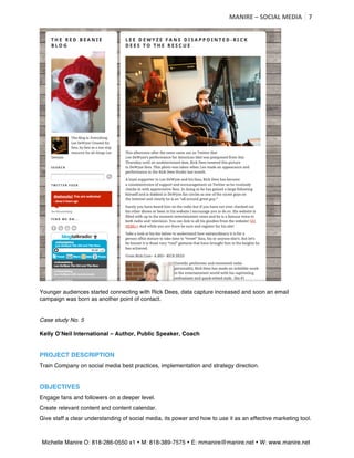 Manire Social Media Case Studies | PDF