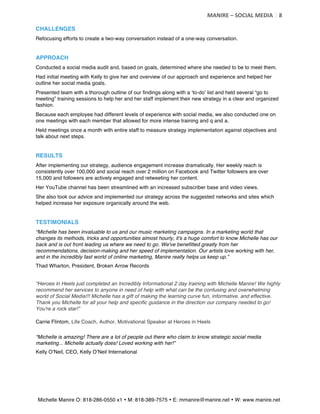 Manire Social Media Case Studies | PDF