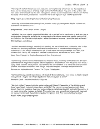 Manire Social Media Case Studies | PDF
