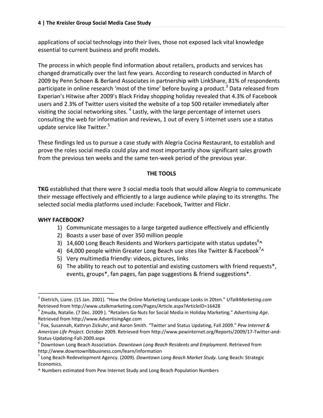 Social Media Case Study | PDF