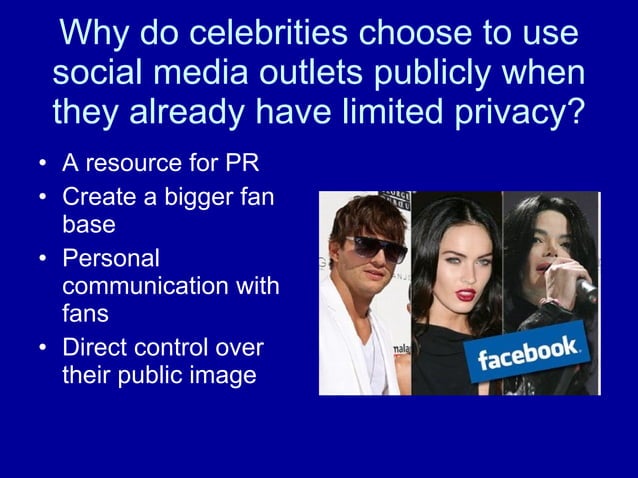 Social Media & Celebrities P | PPT | Celebrity Relationships | Pop Culture