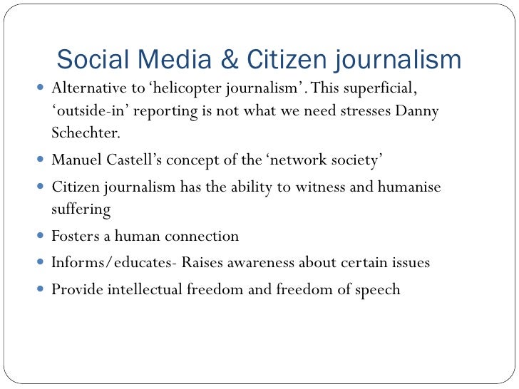 Social media & citizen journalism draft ppt