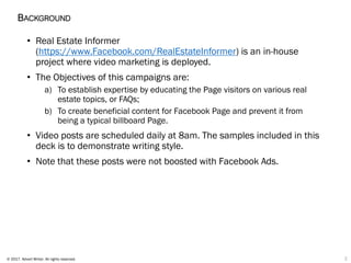 Social Media Content Sample - Real Estate Informer | PDF