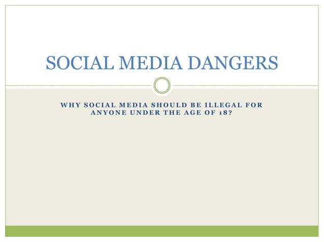 Social media dangers | PPTX