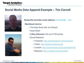 Social Media Data Append | PPTX