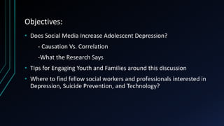 Social media, Depression, & Suicide: What We Know & How Social Work Can ...