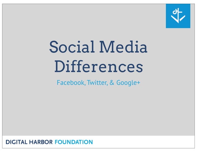 Social media differences | PDF
