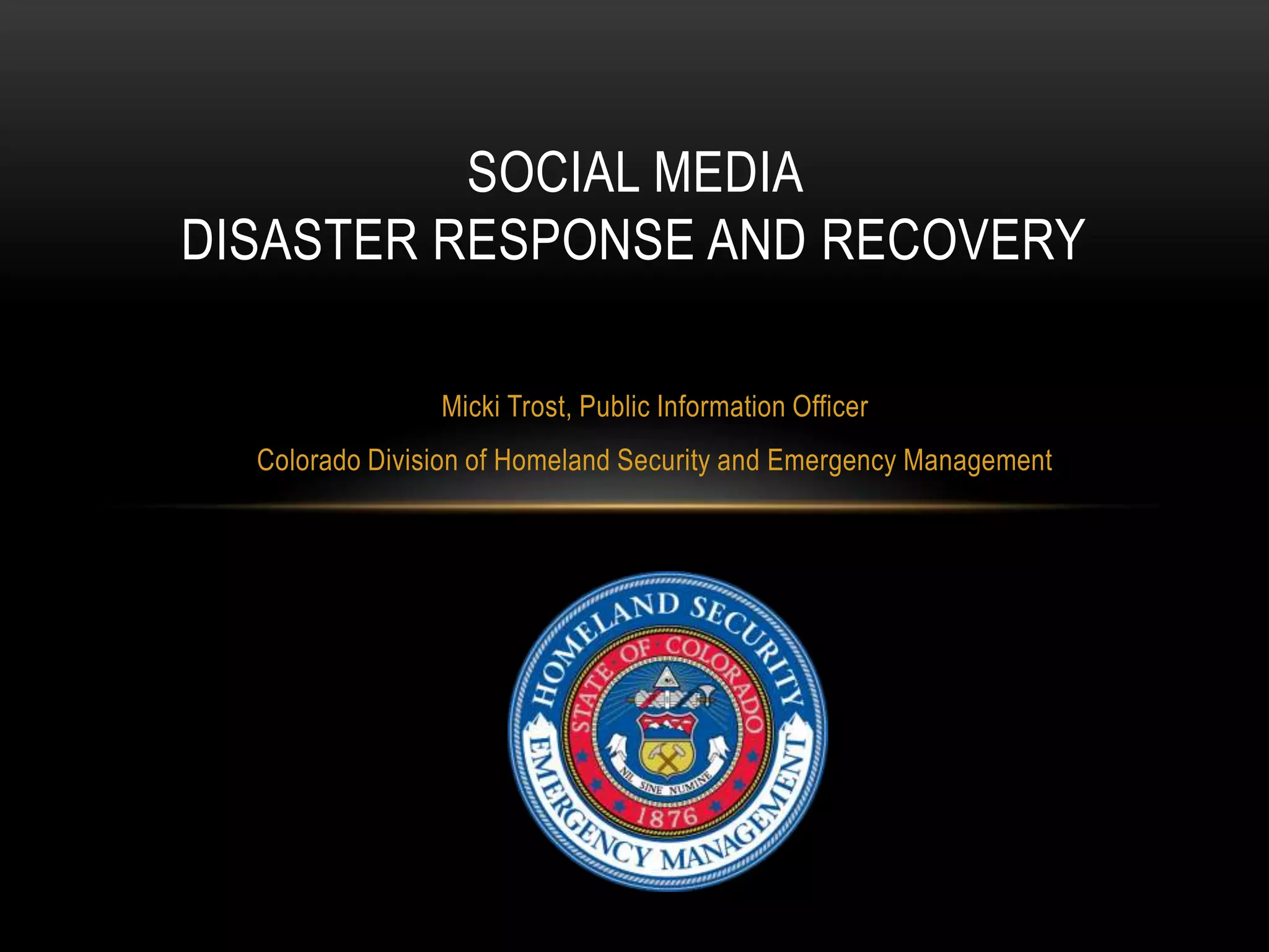 Social Media During Disaster And Recovery Pptx Social Networking Internet