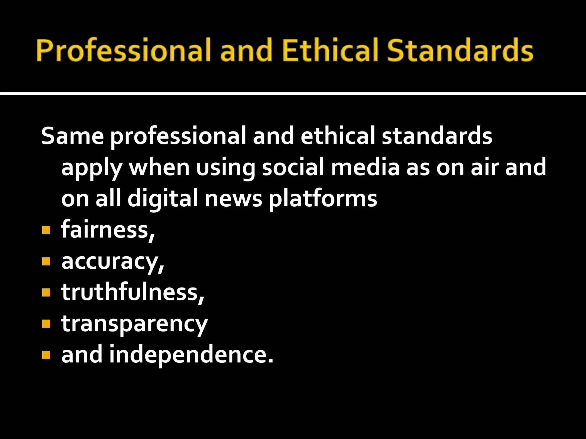 Social media ethics | PPTX