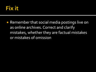 Social media ethics | PPTX