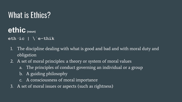 Social Media Ethics Presentation | PPTX