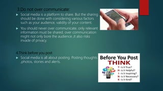 Social media etiquette | PPTX