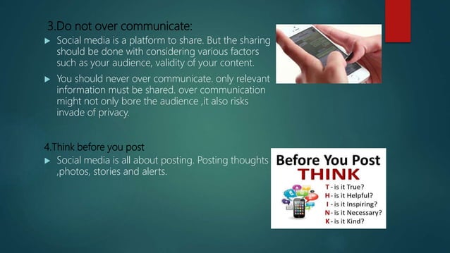 Social media etiquette | PPTX | Social Networking | Internet