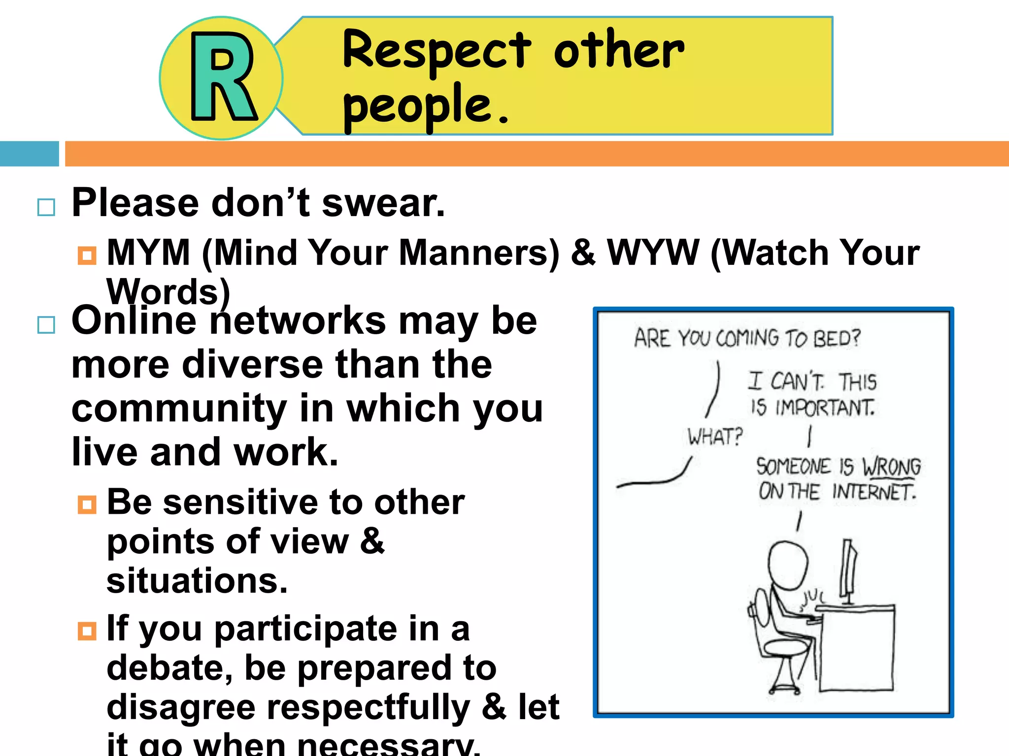 Social Media Etiquette Presentation | PPTX