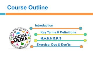Social Media Etiquette Presentation | PPTX