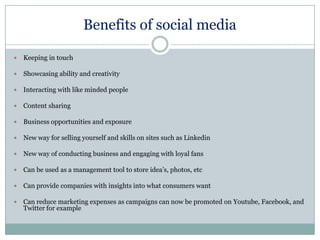 Social media: Explained and made easy | PPTX