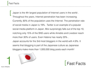 Japanese Internet & Social Media Landscape | PDF