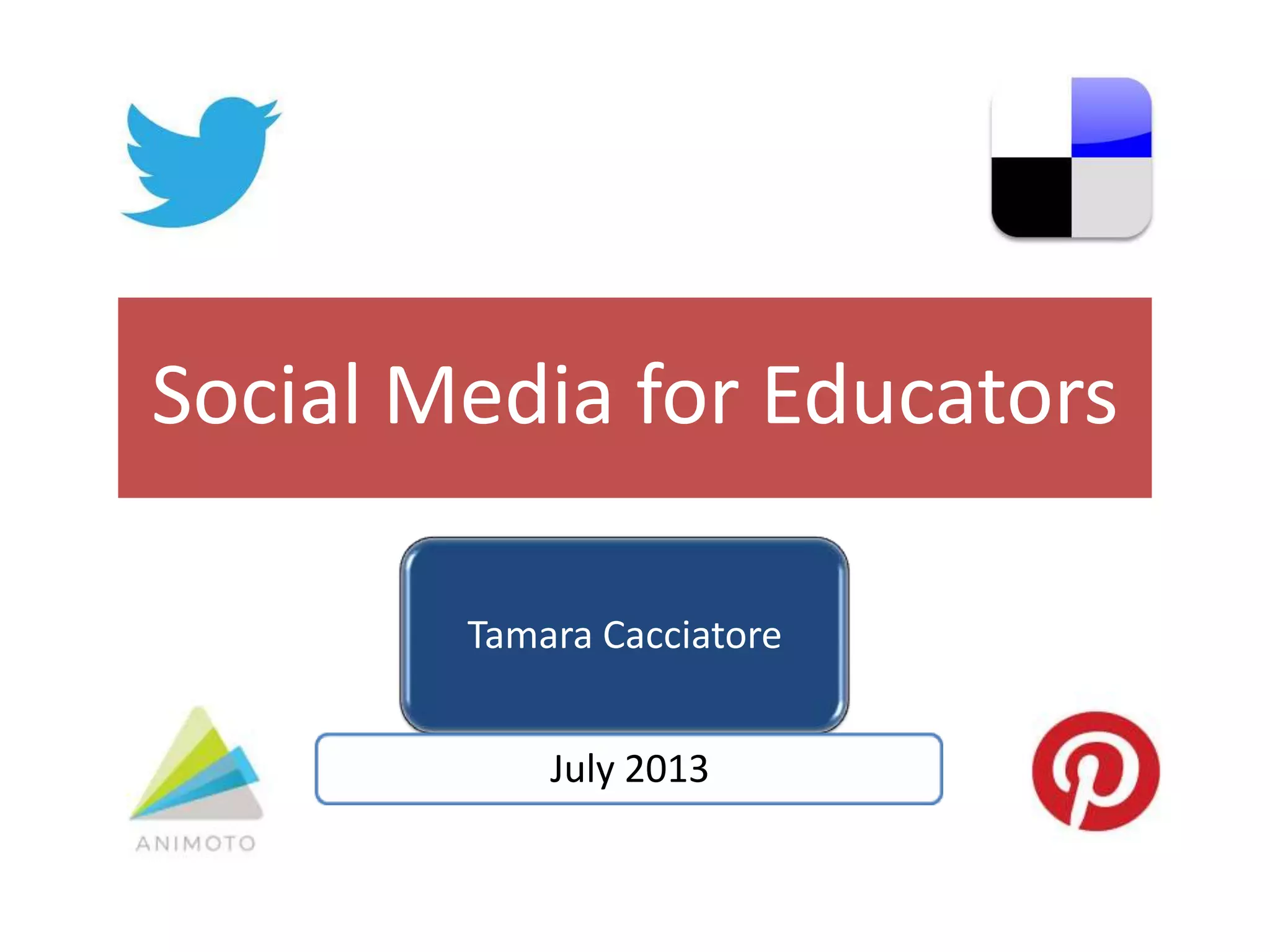 Social media final tamara cacciatore | PPT