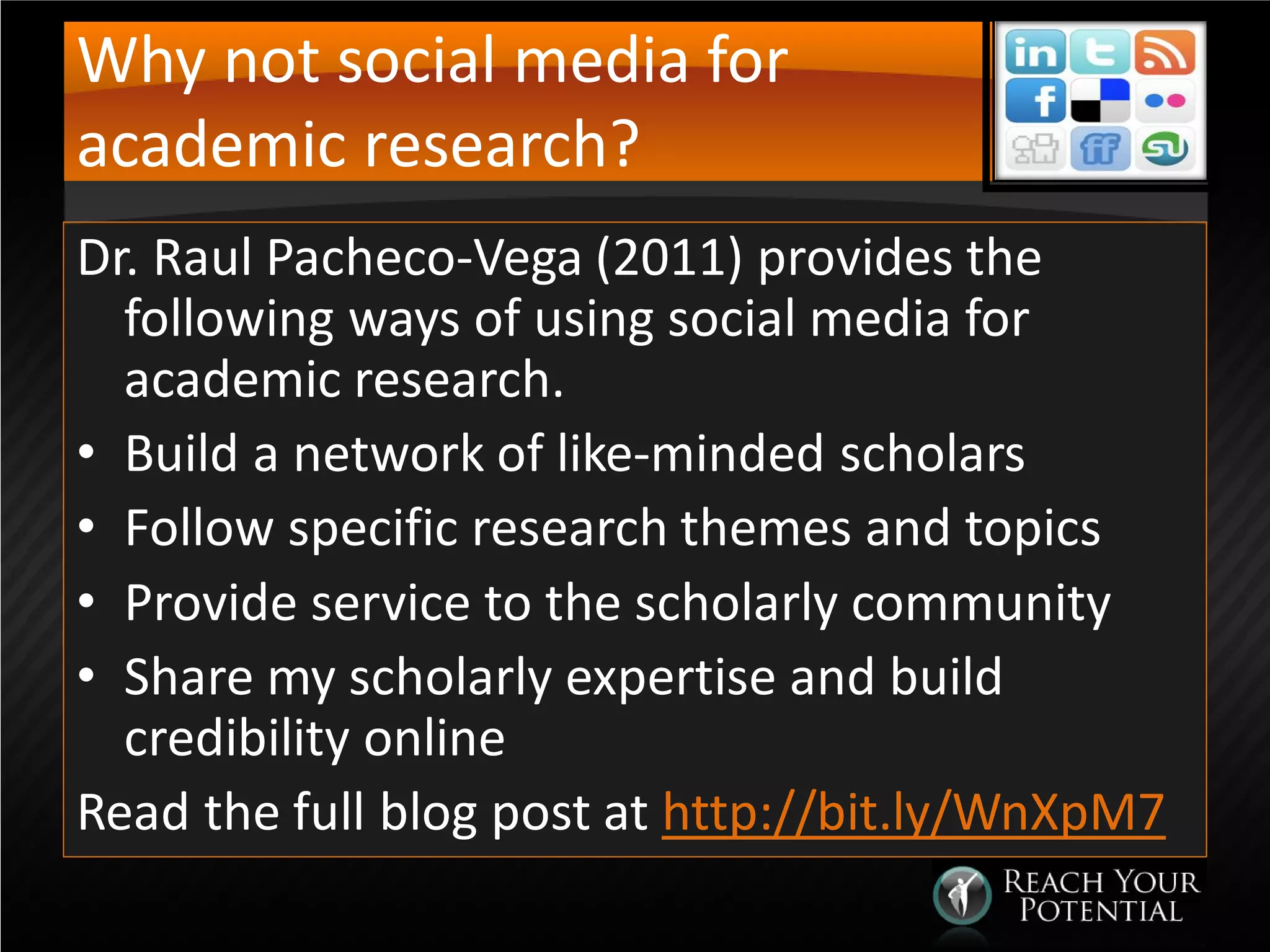 DrPost Social Media for Academic Research | PDF