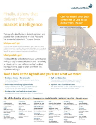 Social media for Customer Service Summit | PDF