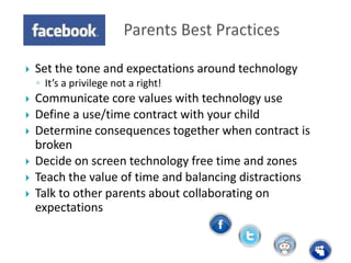 Social Media Tips for Parents | PPTX
