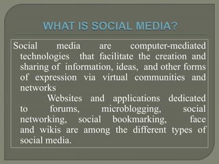 Social media for pedagogical innovation | PPTX